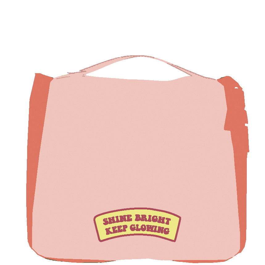 Shiny Explorer’s Glow-on makeup bag in Bloom | Little Stardust Skincare